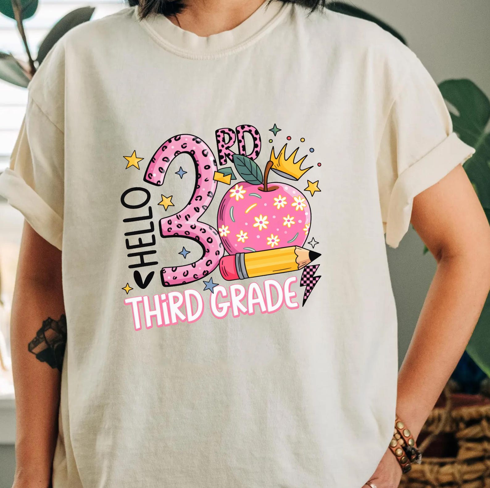 Hello 3rd Grade Png, Little Miss Third Grade Back to School Sublimation ...