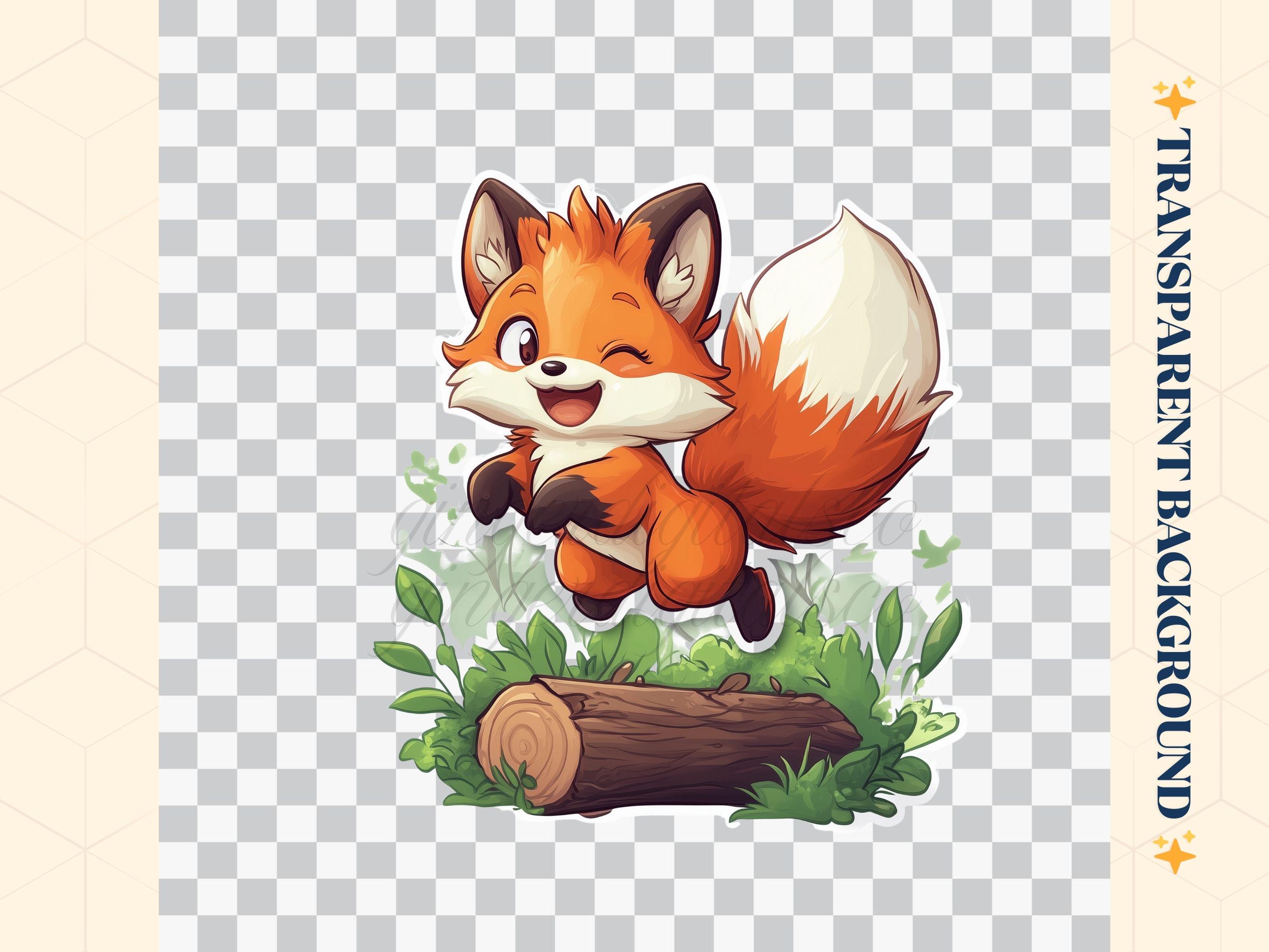 Fox Clipart Bundle PNG – 10 Cute Fox Illustrations | Animal Clip Art ...