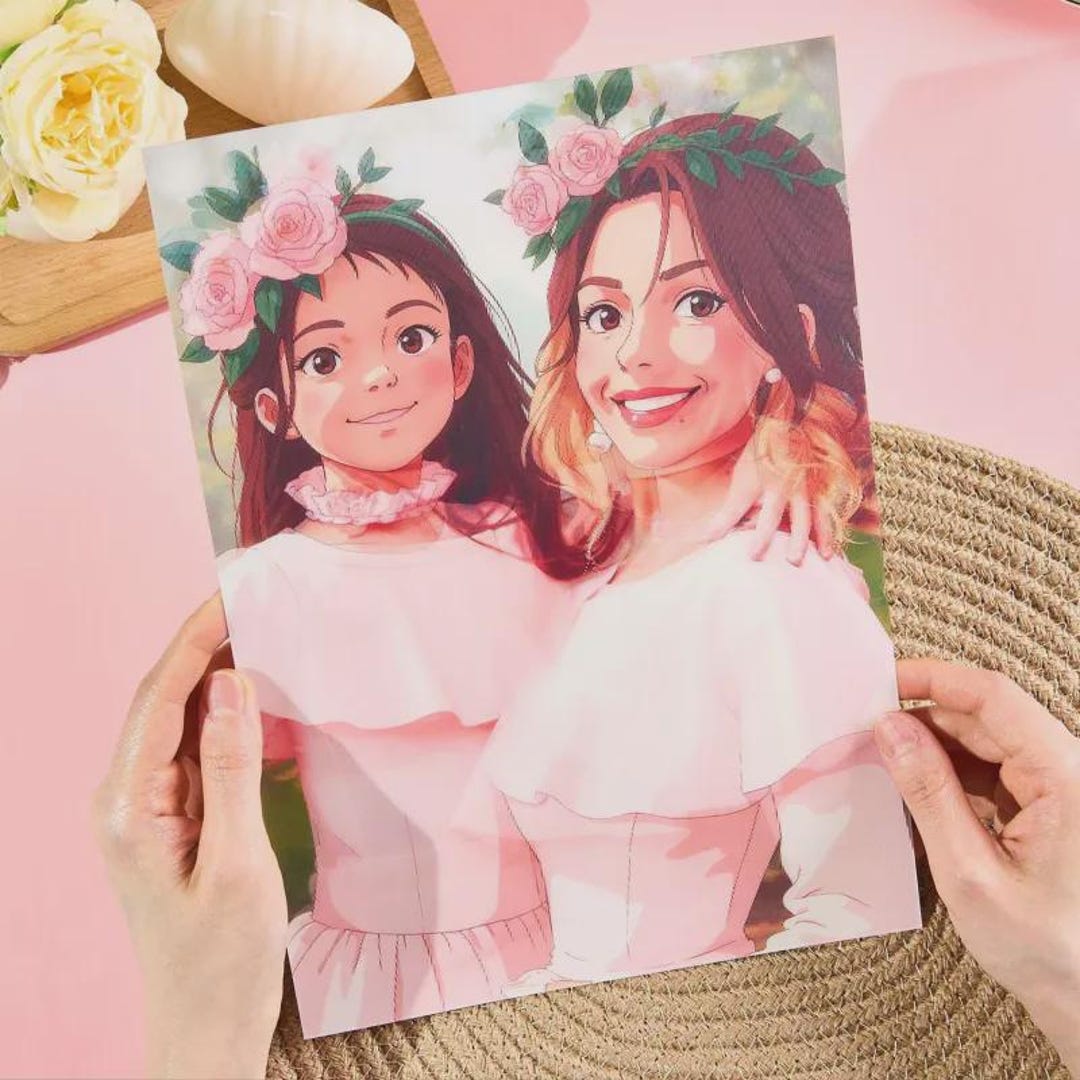 K-dualview Anime Lenticular Frame, Custom Flip Photo Gift, Personalized ...