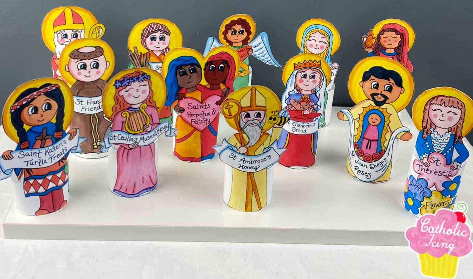 Printable Saint Food Labels for Kids: Catholic Feast Days (instant ...