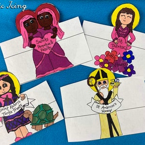 Printable Saint Food Labels for Kids: Catholic Feast Days (instant ...