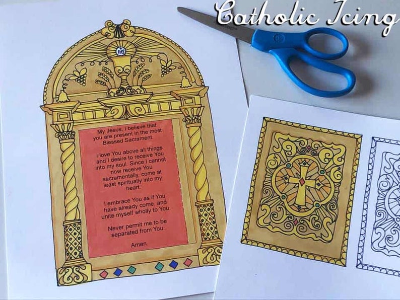 Printable Spiritual Communion Craft Pack for Kids - Etsy