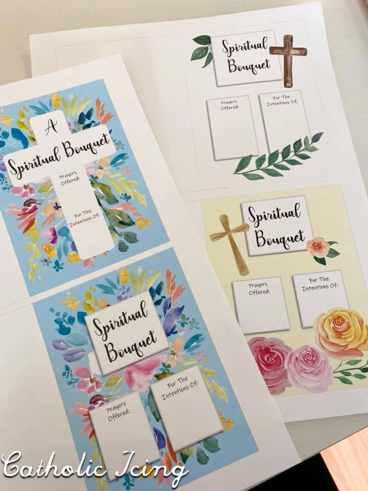 Spiritual Bouquet Printable Cards - Etsy
