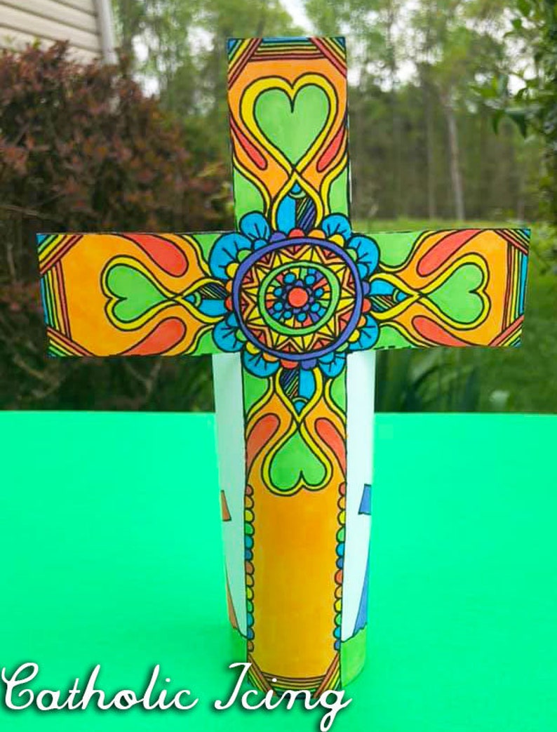 Printable Set of Cross Crafts for Kids - Etsy