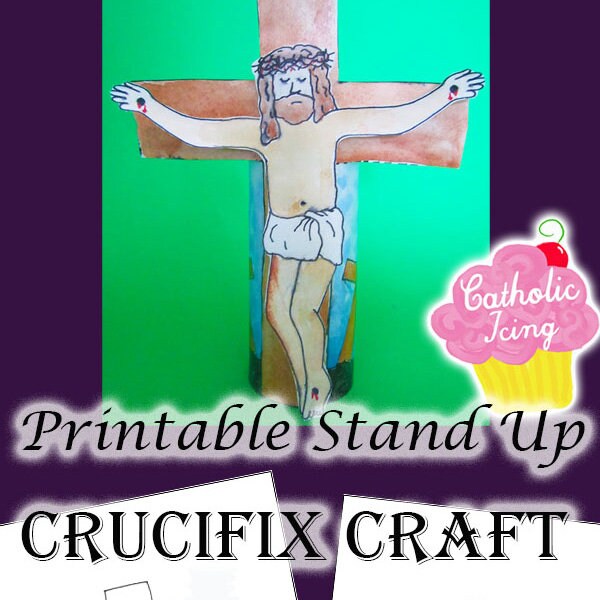 Printable Crucifix Craft for Kids: Holy Week Activity (PDF Download) - Etsy