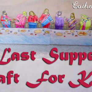Last Supper Craft for Kids: 3D Printable Activity (PDF Download) - Etsy