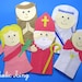 Saints Paper Bag Puppet Templates - Etsy