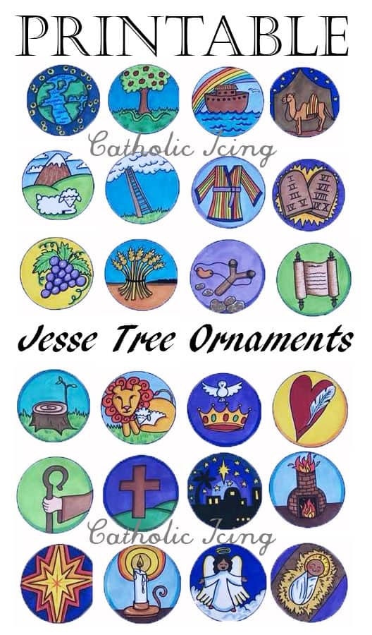 Printable Jesse Tree Ornaments: Advent Activity (PDF Download) - Etsy