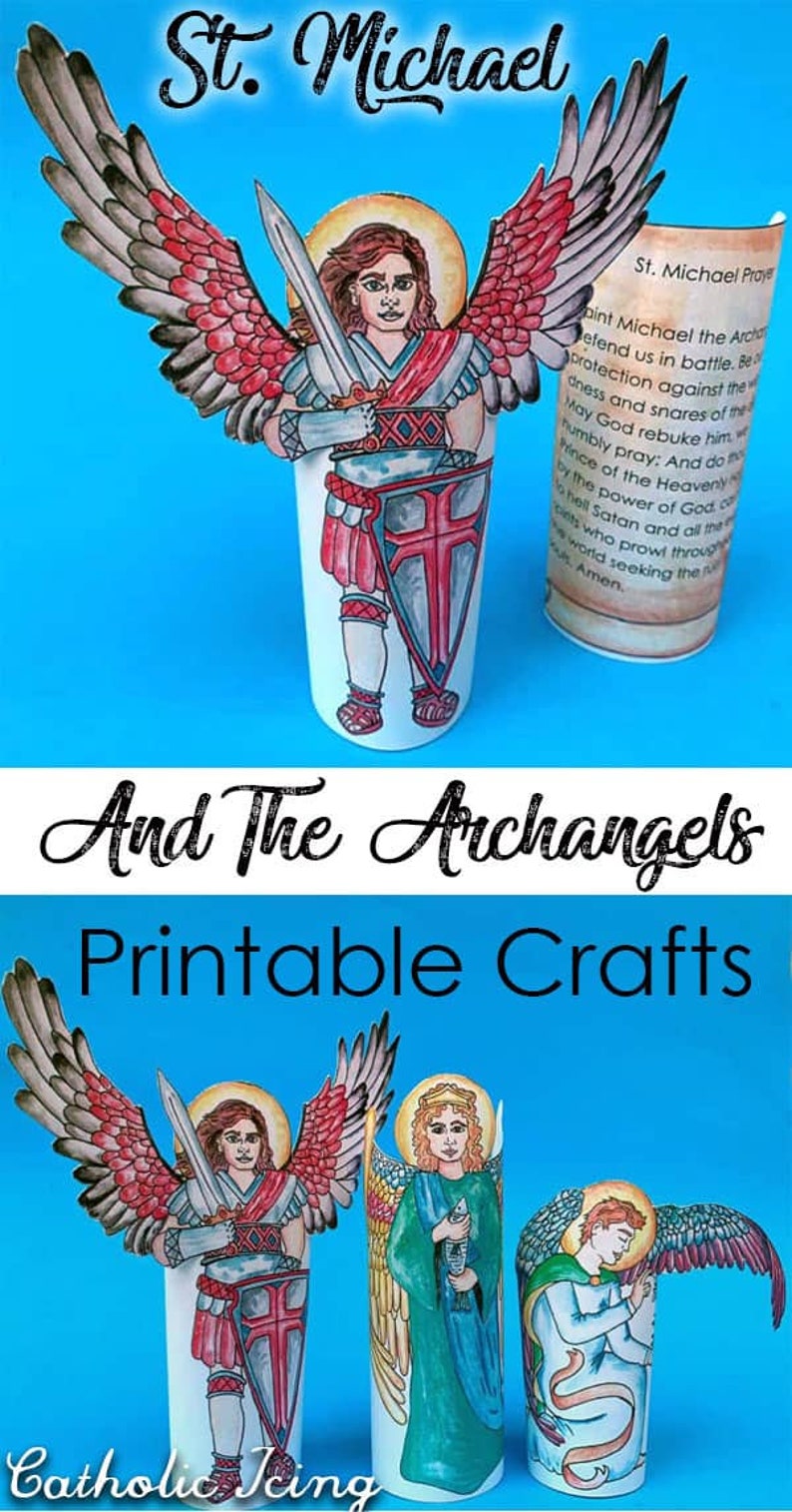 Saint Michael and the Archangels Printable Craft Packet - Etsy