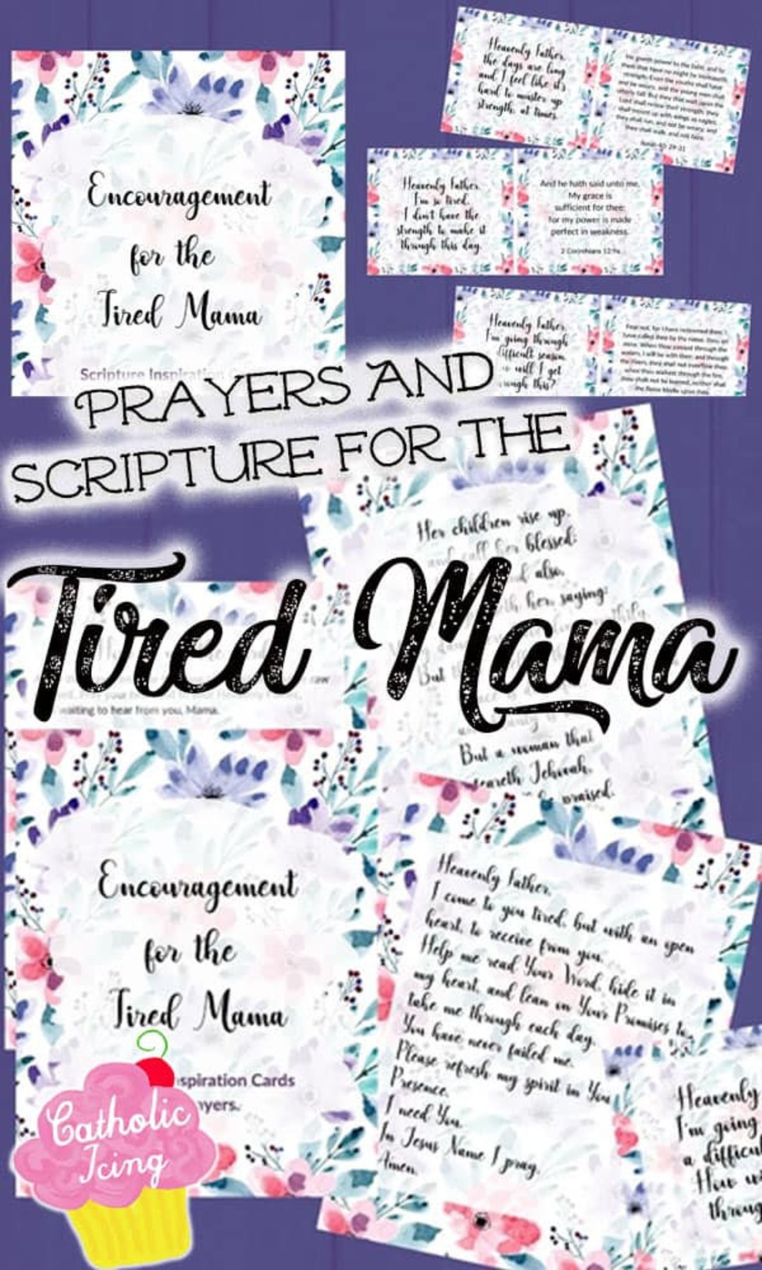 Printable Scripture Cards for Tired Moms - Instant Download - Etsy