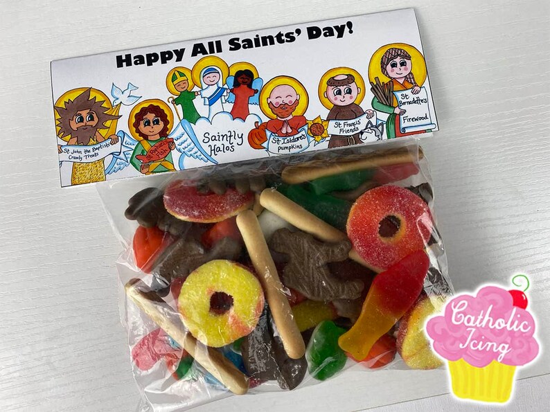 All Saints' Day Treat Bag Toppers - Instant Download | Perfect for All ...