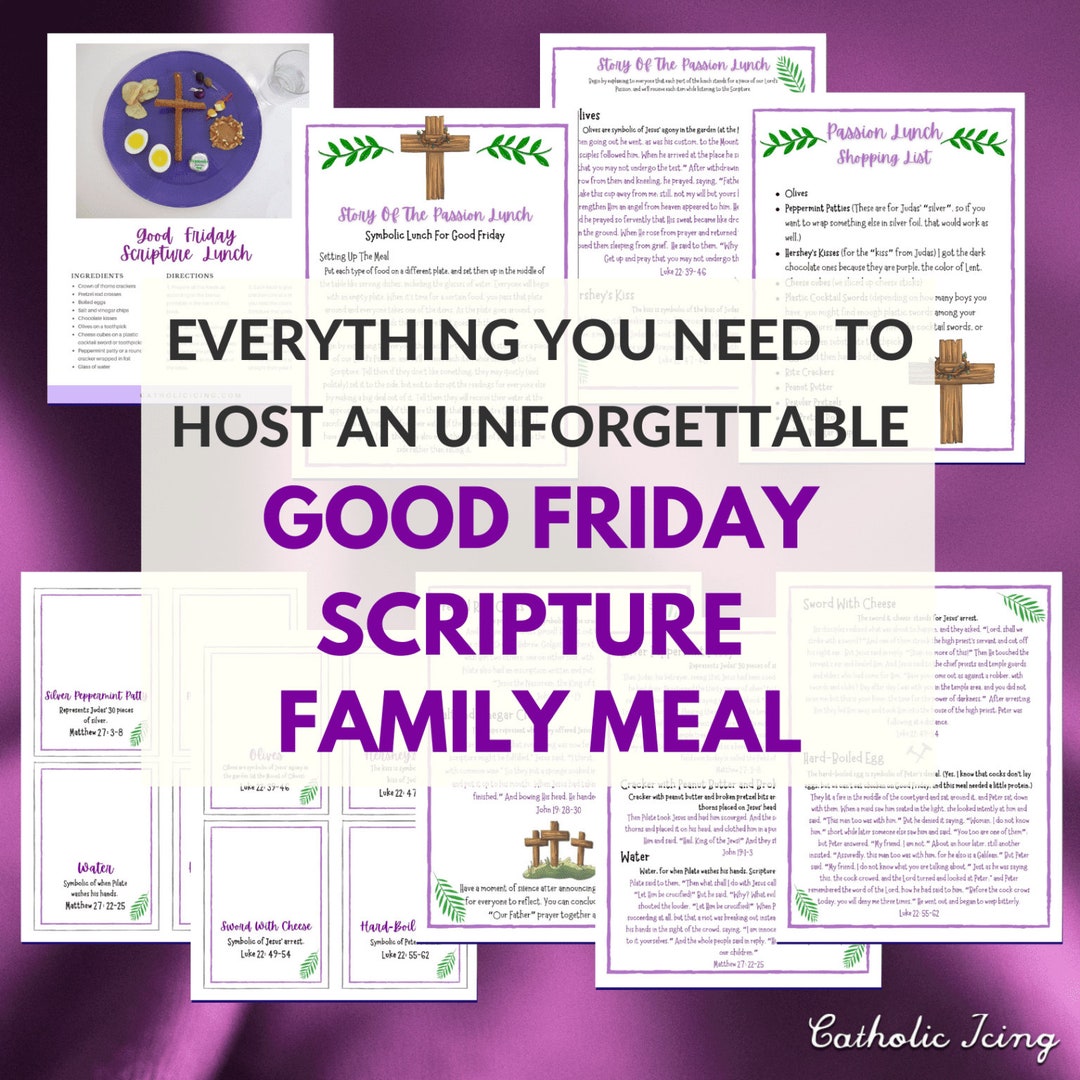 The Good Friday Scripture Lunch Guide From Catholic Icing | Meaningful ...