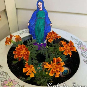 Printable Mary Statue Craft for Catholic Kids (instant Download) - Etsy