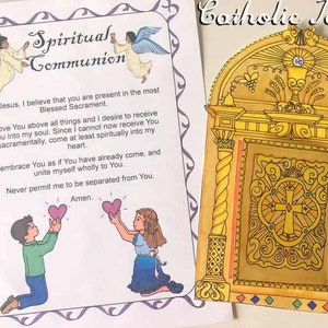 Printable Spiritual Communion Craft Pack for Kids - Etsy