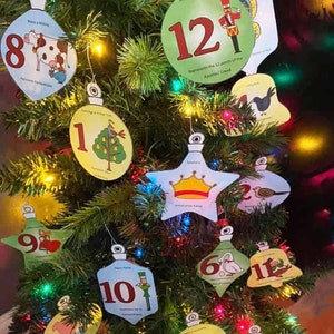 12 Days of Christmas Ornaments With Christian Symbols - Instant ...