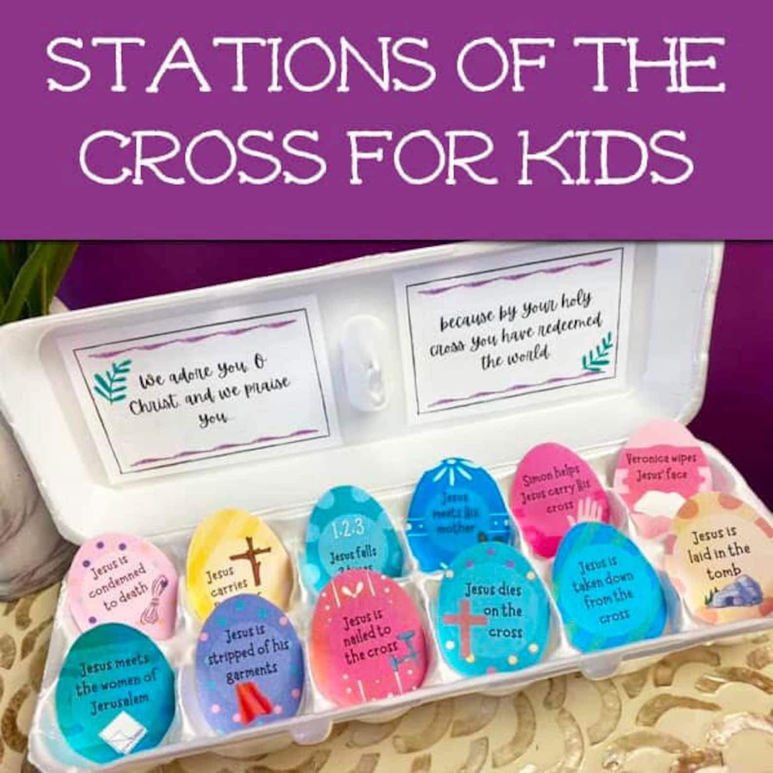Printable Stations of the Cross Eggs - Instant Download | Low Prep ...