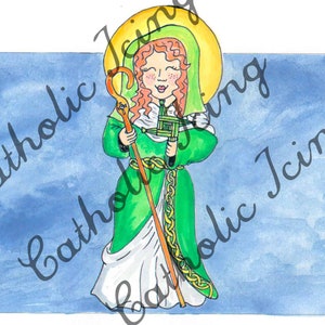 Saint Patrick and Saint Brigid Craft Set for Kids - Instant Download ...