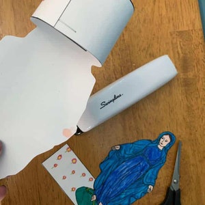 Printable Mary Statue Craft for Catholic Kids (instant Download) - Etsy
