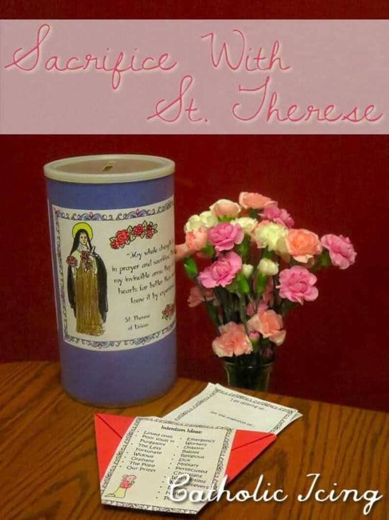 Saint Therese Sacrifice Packet: Catholic Kids Activity (instant ...