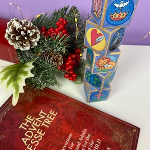 DIY Printable Jesse Tree Blocks (foldable Paper Cubes and Wooden Block ...