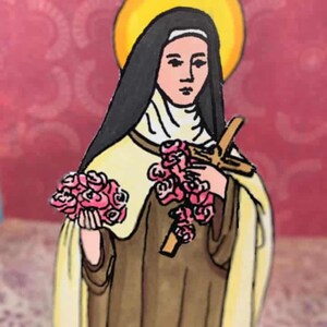Printable Saint Therese of Lisieux Statue Craft for Kids - Instant ...