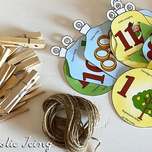 12 Days of Christmas Ornaments: Christian Symbols, Catholic Kids Craft ...