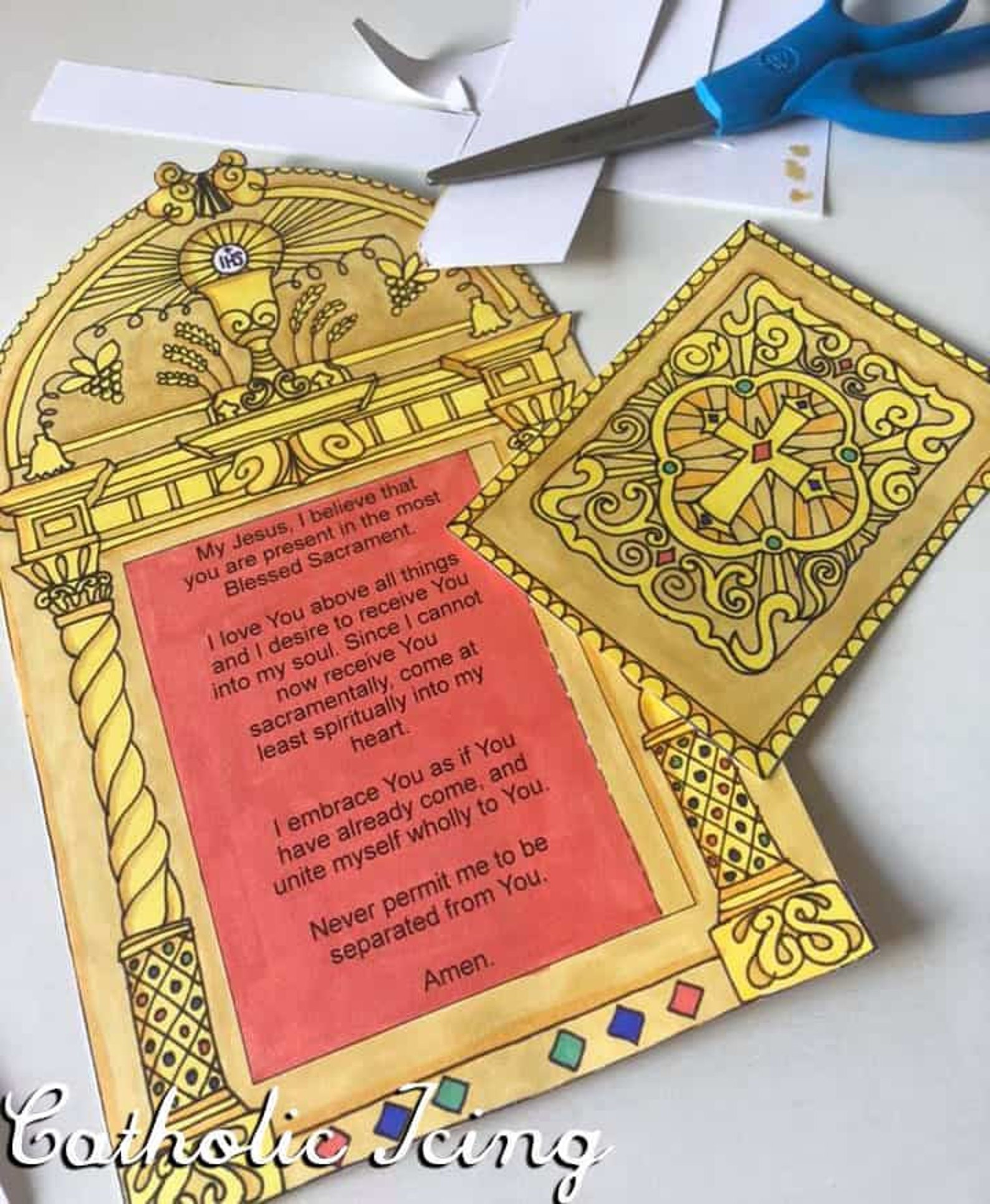 Printable Spiritual Communion Craft Pack for Kids - Etsy