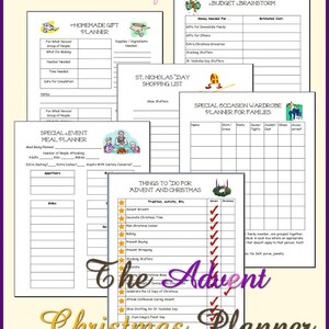 The Advent and Christmas Planner for Catholic Families - Instant ...