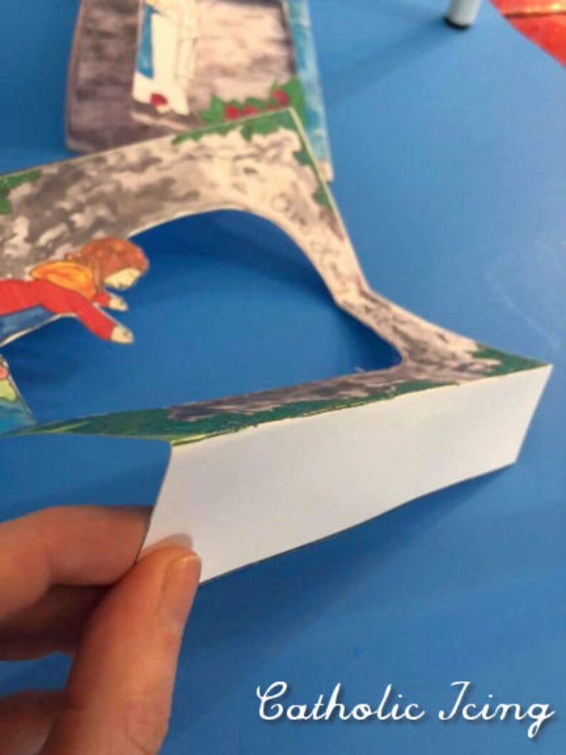 Our Lady of Lourdes Printable Diorama Craft - Etsy