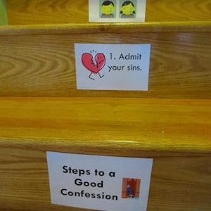 Catholic Confession Steps Printable Set: Kids Reconciliation (PDF ...
