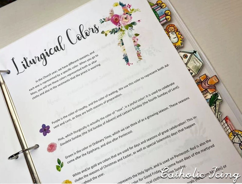 Printable Catholic Planner for Liturgical Living - Etsy