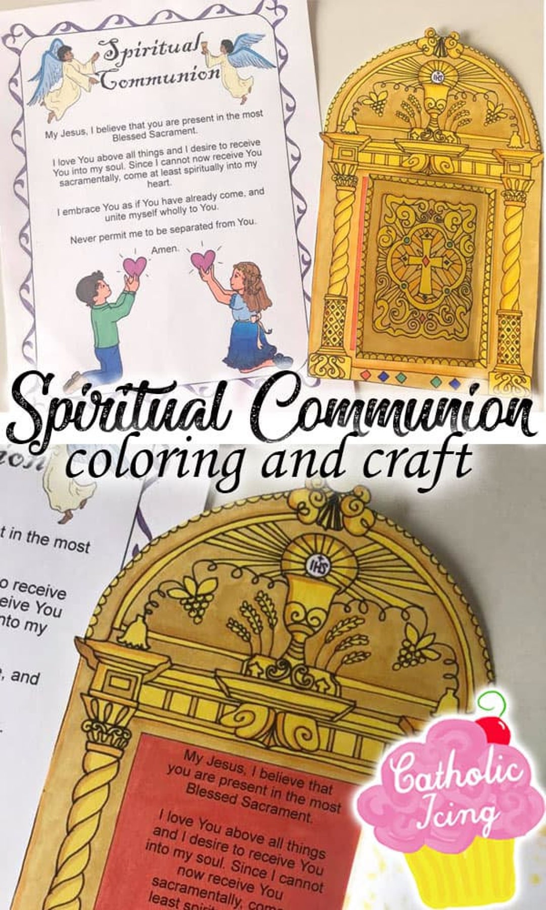 Printable Spiritual Communion Craft Pack for Kids - Etsy