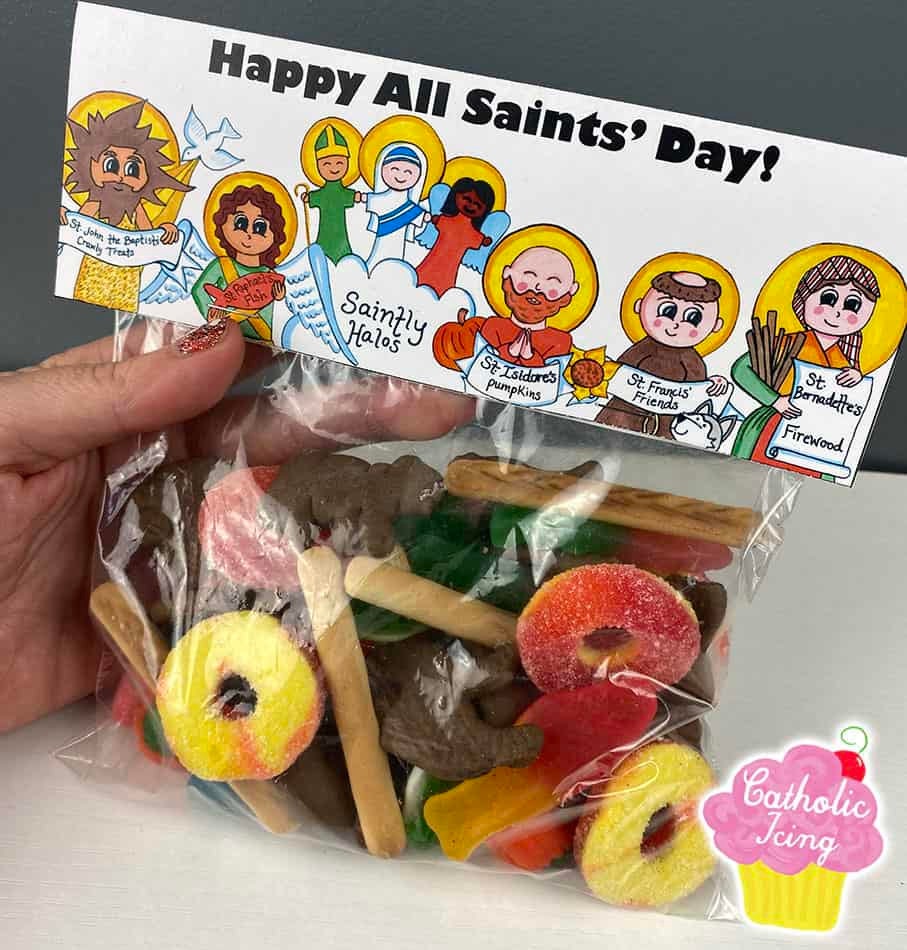 Printable Saint Food Labels for Kids: Catholic Feast Days (instant ...