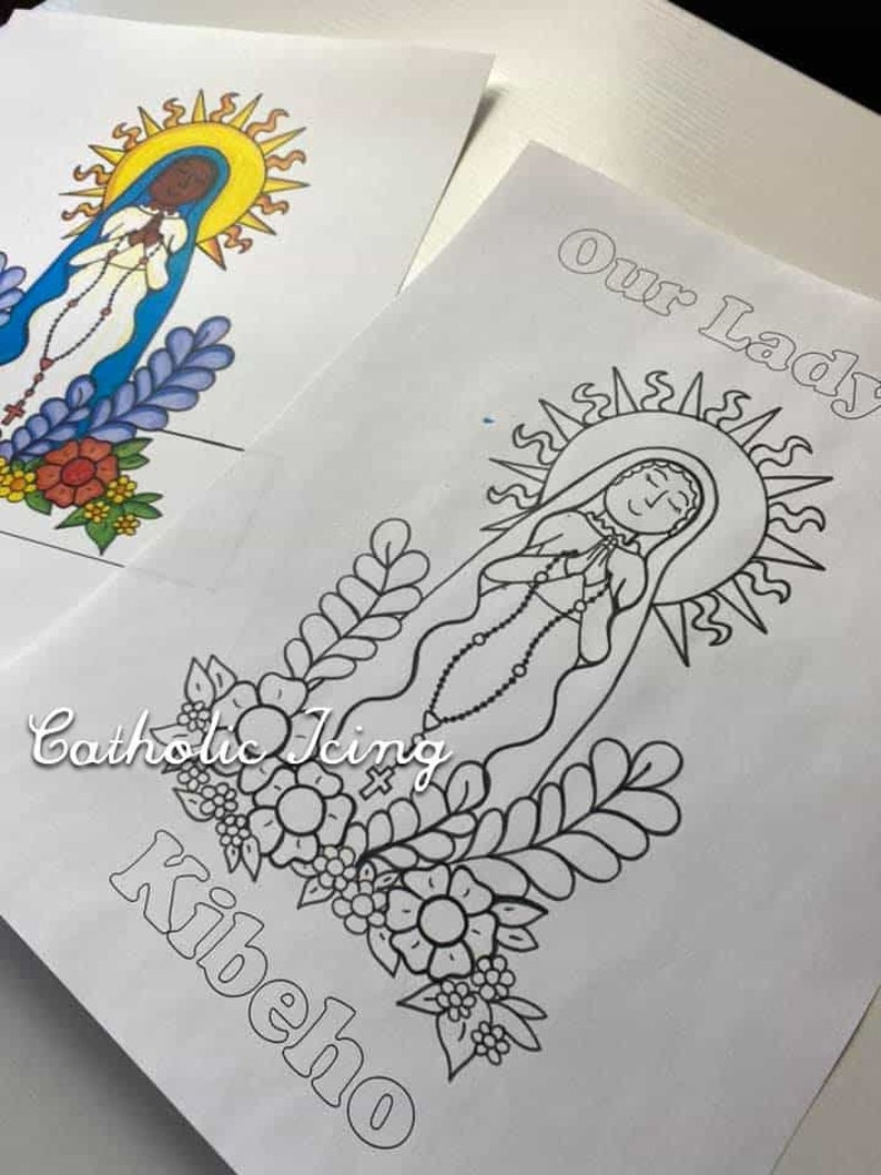 Our Lady of Kibeho Printable Craft Packet - Etsy