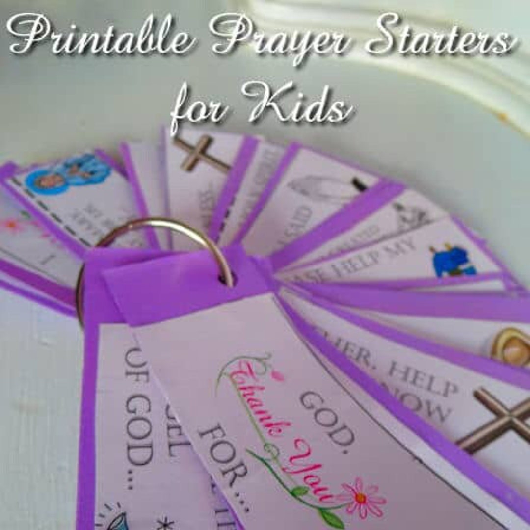 Prayer Starters for Kids - Printable Low-prep Prayers for Children ...