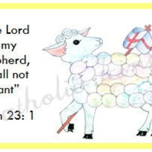 Psalm Scripture Memory Cards for Catholic Kids - Instant Download, Low ...