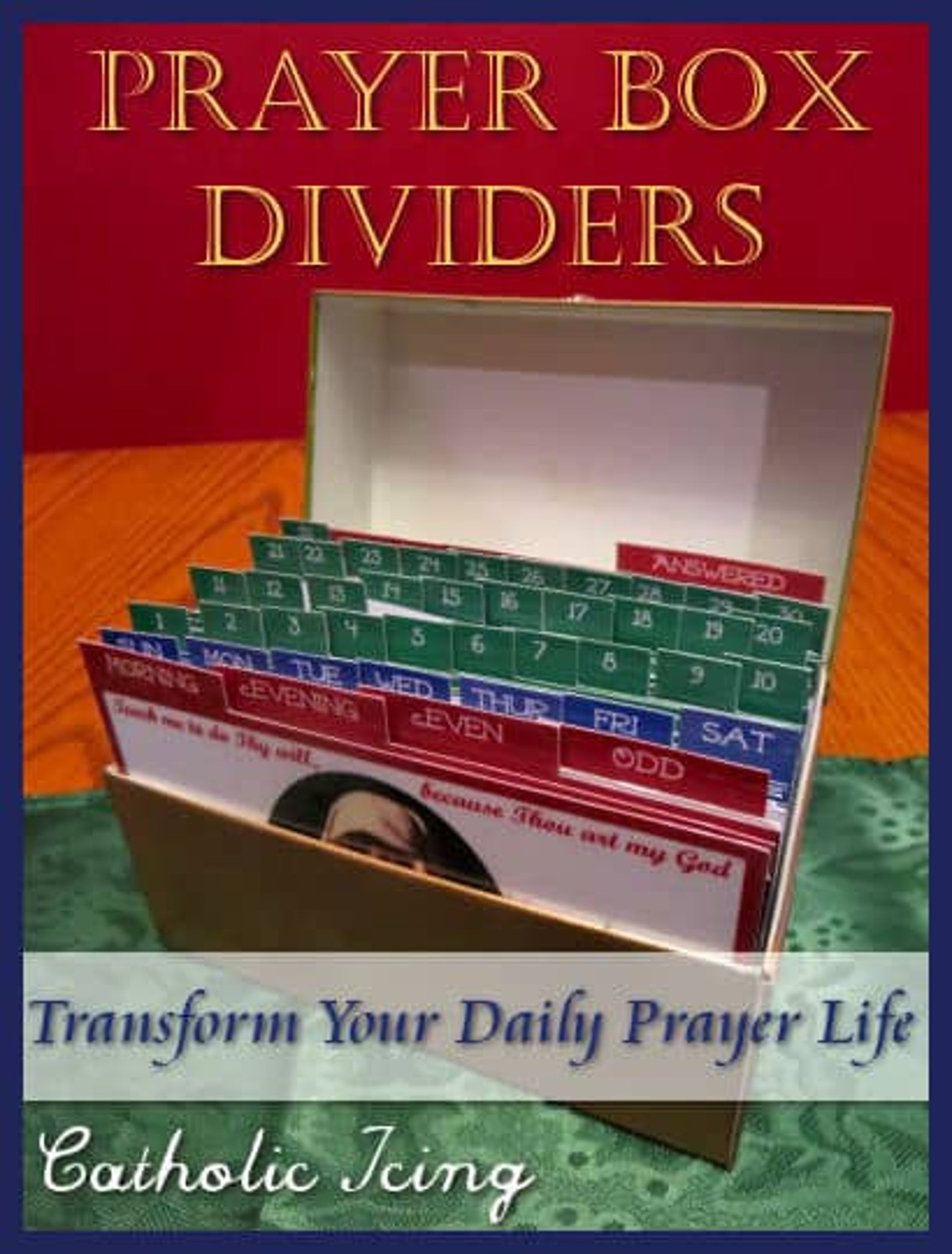 Printable Catholic Prayer Box Dividers - Instant Download | Organize ...