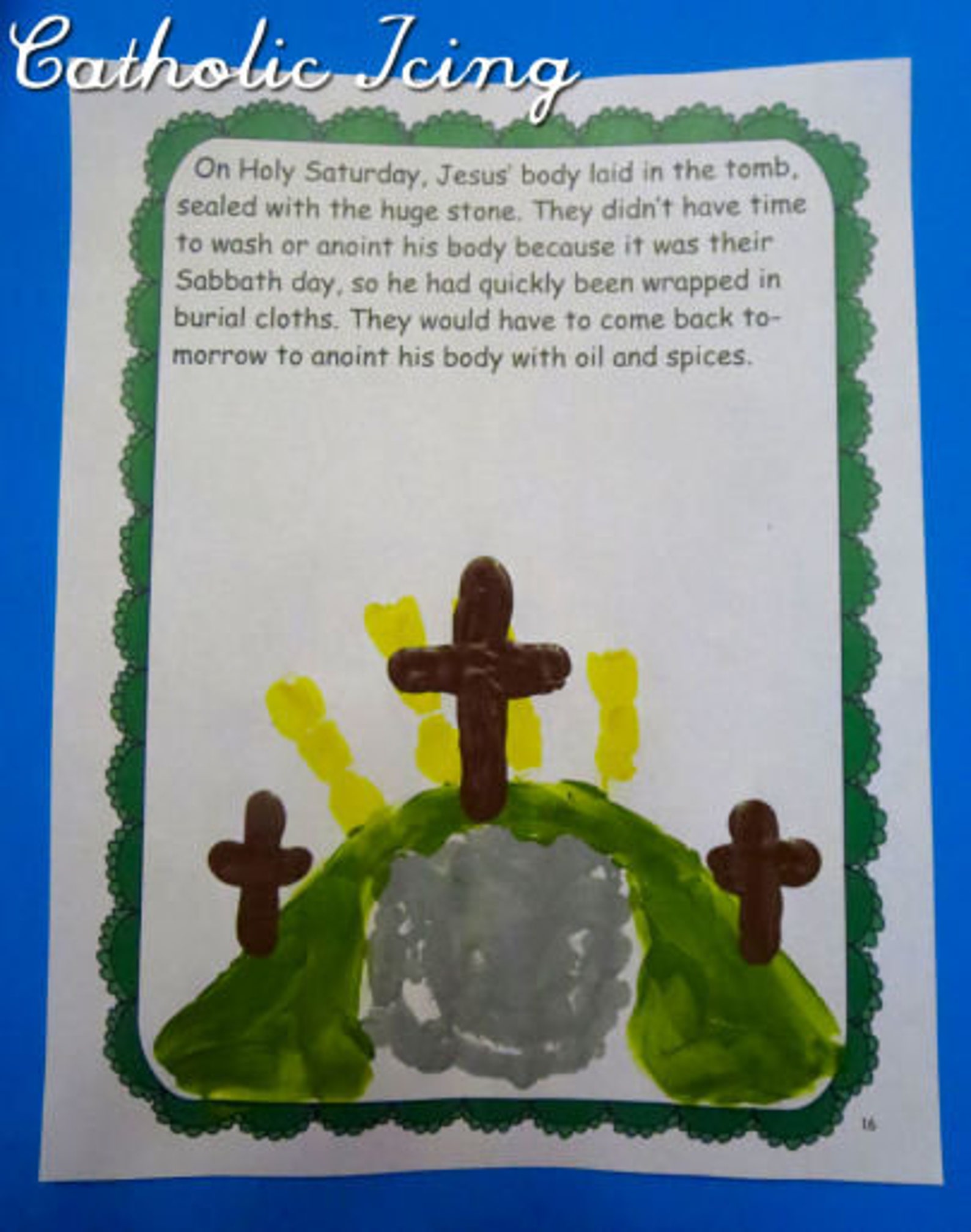 Holy Week Handprint Activity Book for Kids (instant Download) - Etsy UK