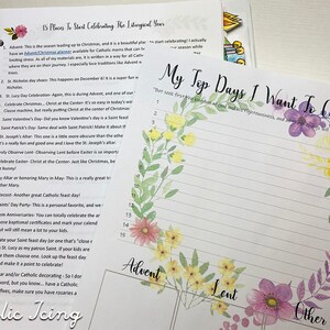 Printable Catholic Planner for Liturgical Living - Etsy