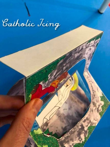 Our Lady of Lourdes Printable Diorama Craft - Etsy Australia