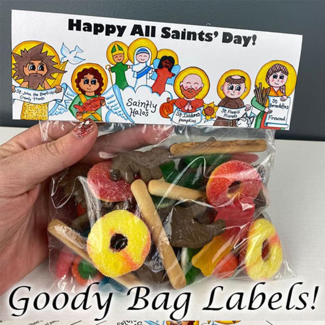 All Saints' Day Treat Bag Toppers - Instant Download | Perfect for All ...