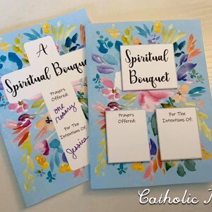Spiritual Bouquet Printable Cards - Etsy