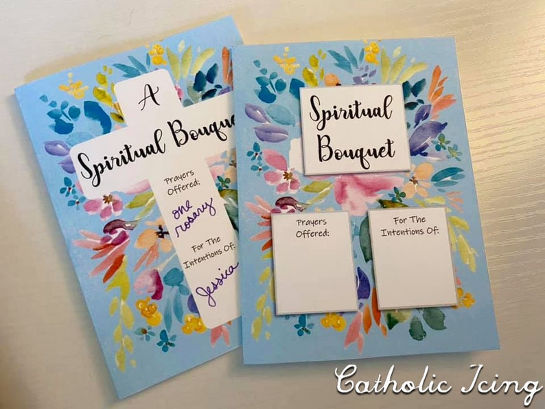 Spiritual Bouquet Printable Cards - Etsy