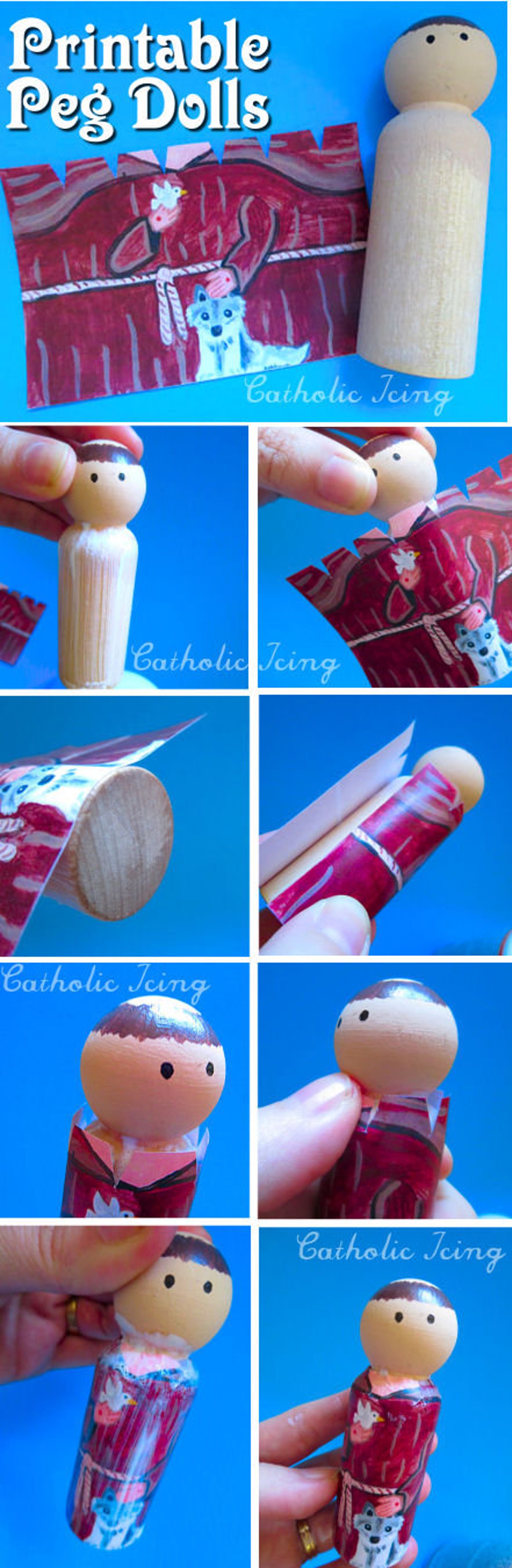 Nativity Peg Doll Wraps Set (christmas Peg Dolls) - Etsy