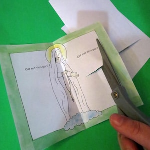 Our Lady of Fatima Printable Diorama Craft - Etsy