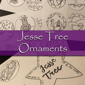 Printable Jesse Tree Ornaments: Advent Activity (PDF Download) - Etsy