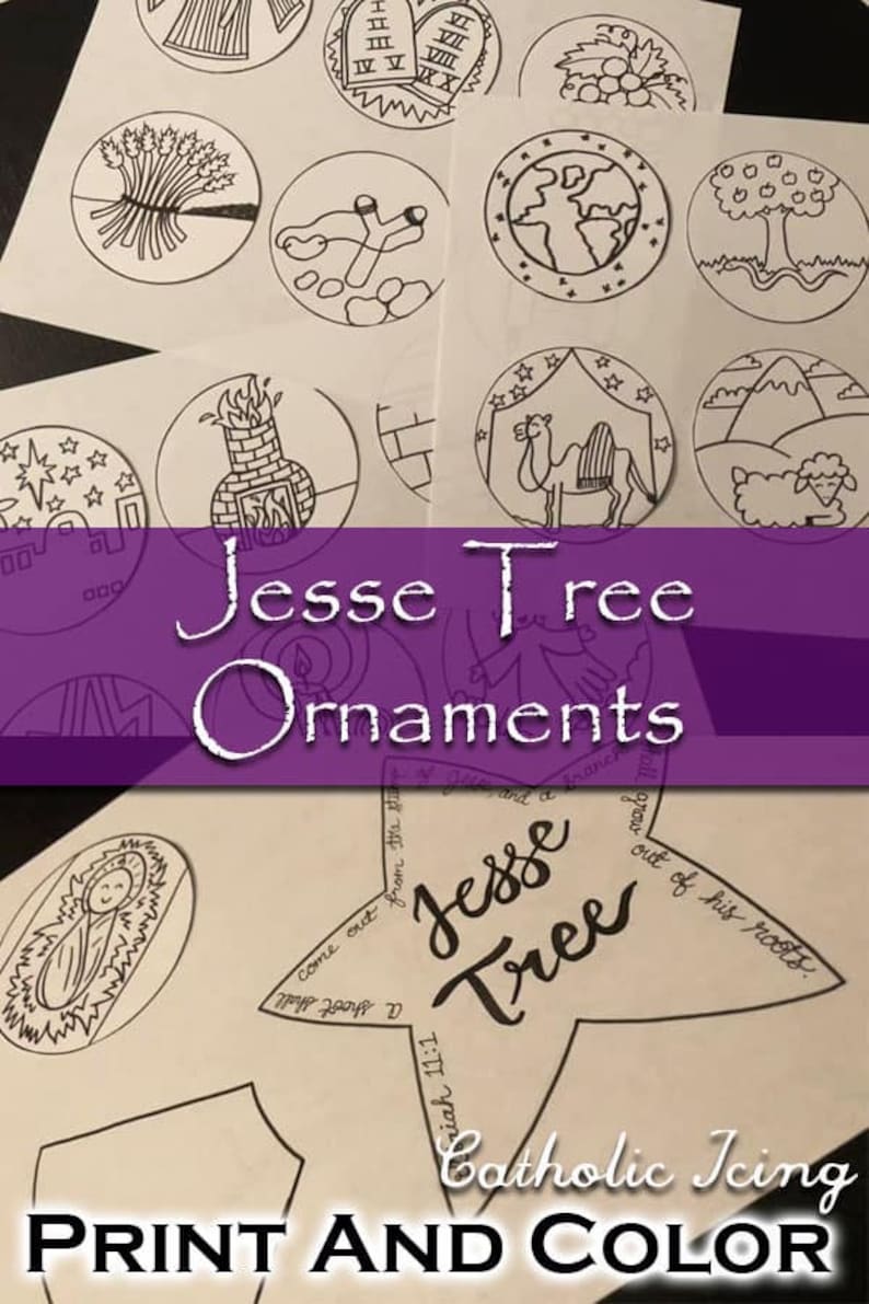 Printable Jesse Tree Ornaments: Advent Activity (PDF Download) - Etsy