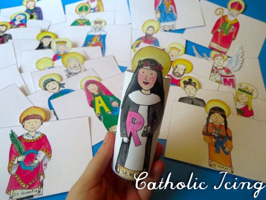ABC Catholic Saints Printable Craft - Etsy