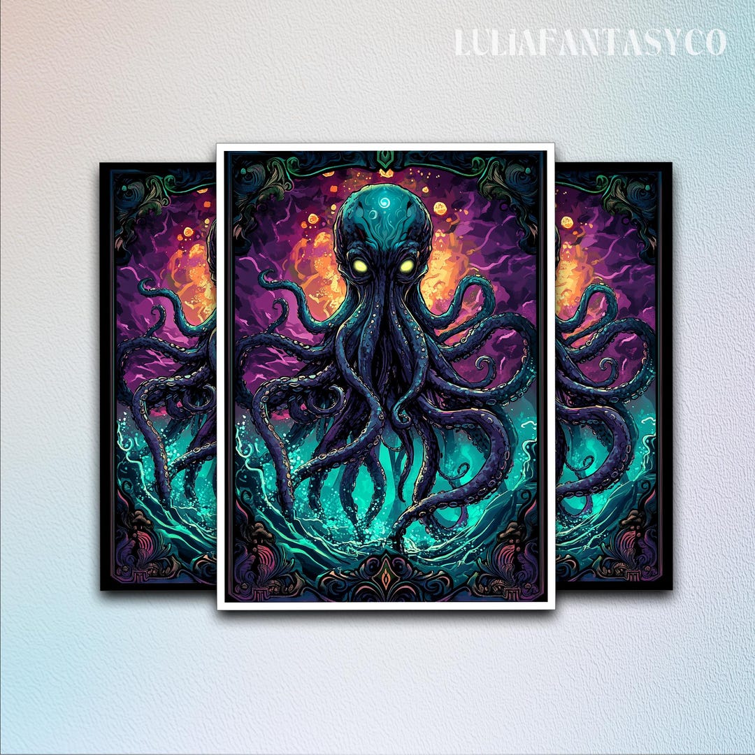 Sea Overlord Cthulhu MTG Card Sleeve,tcg Card Sleeve Protector,top ...