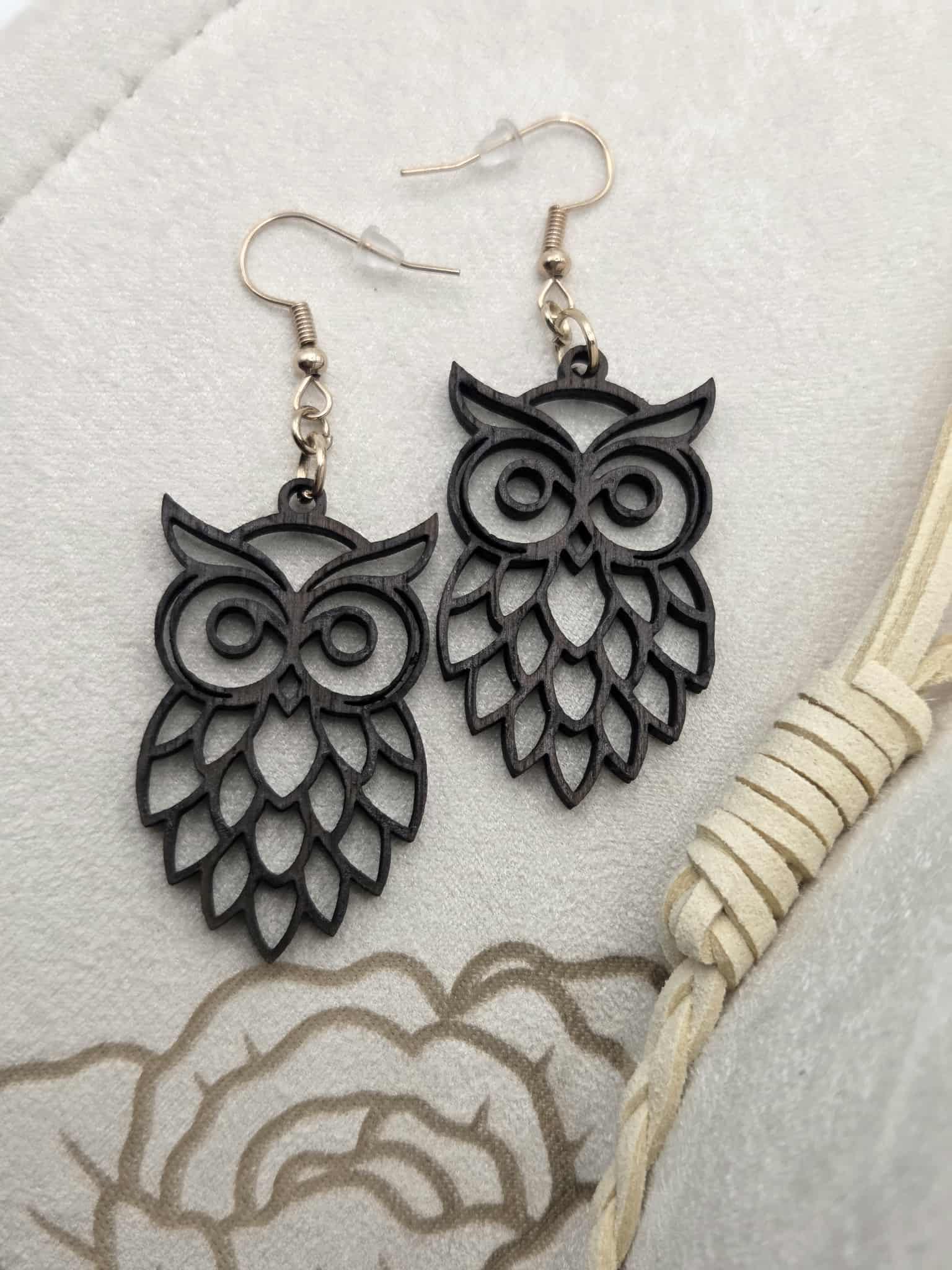 Walnut Wood Owl Earrings | Western | Indian | Fall Fashion | Boho ...